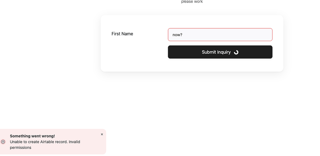 Unable to create Airtable record. Invalid permissions - Ask the ... Unable to create Airtable record. Invalid permissions - Ask the ...