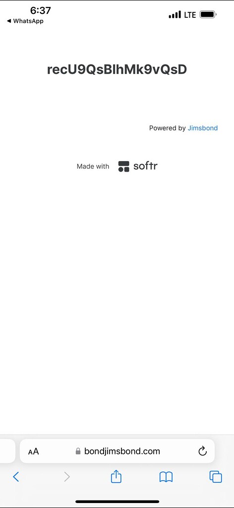 iOS block action button - Bug Reports - Softr Community