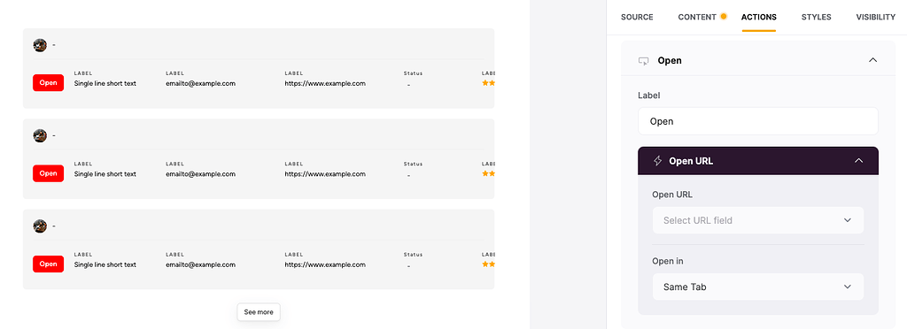 How to have a custom link in detail list - Feature Requests - Softr Community