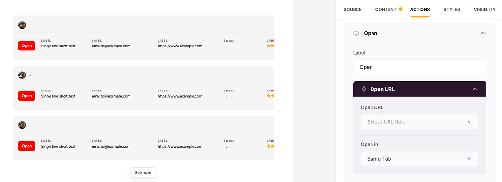 How to have a custom link in detail list - Feature Requests - Softr Community