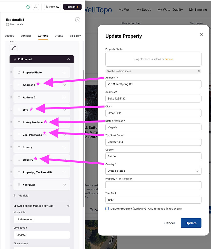 Add Required asterisk * to Edit and New Record Action fields in editor UI - Feature Requests ...