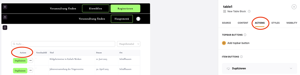 Change actions-column-title - Ask the community - Softr Community