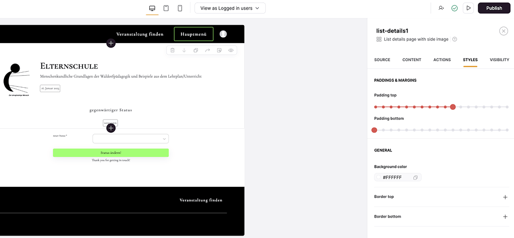 Padding (preview vs. user) - Bug Reports - Softr Community