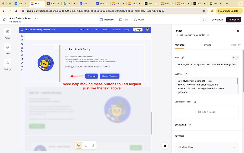 CTA Block - Design Help Needed - Custom Coding - Softr Community