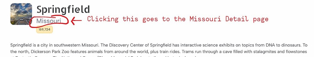 Turning the default text field in a List Details block into a clickable link - Ask the community ...