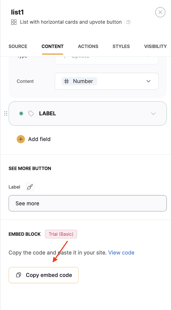 Can I use an embed code for a specific block across my application? - Ask the community - Softr ...