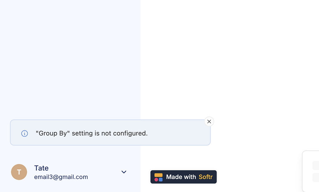 "Group By" setting is not configured - Bug Reports - Softr Community