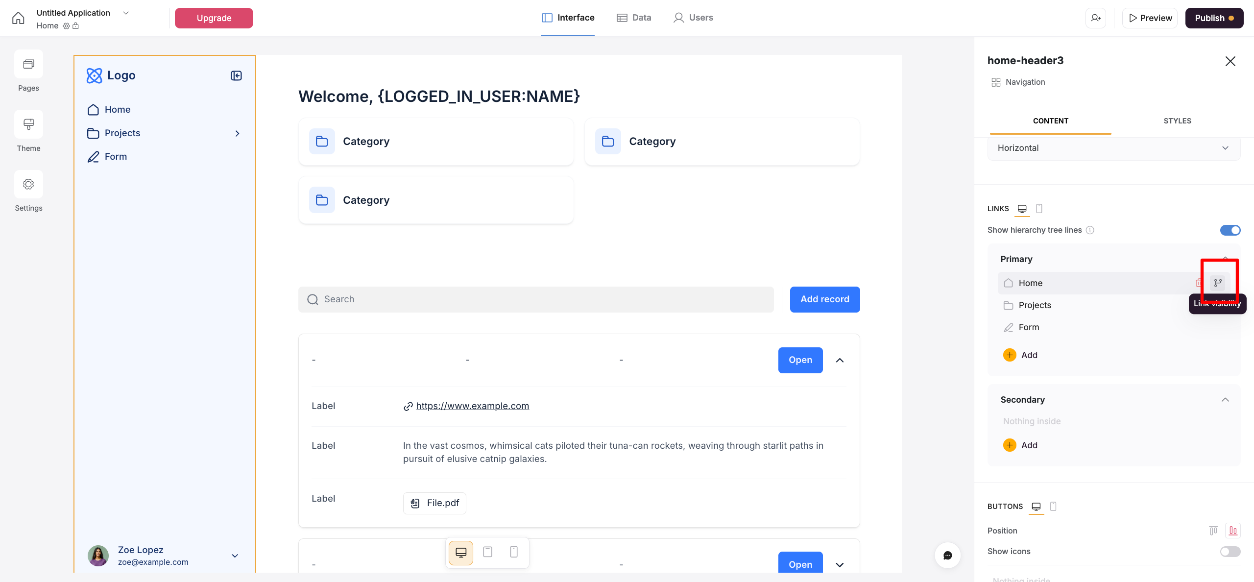 Navigation Bar for Logged-in/ Non Logged-in Users - Ask the community - Softr Community