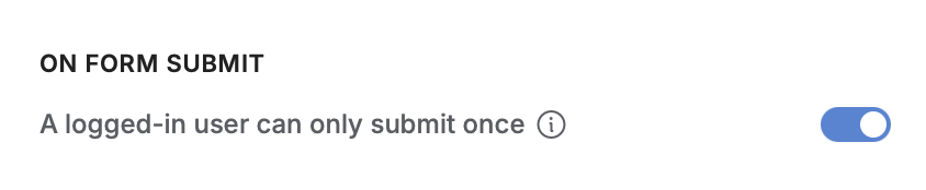 Logged-in users allowing multiples form submission - Ask the community - Softr Community